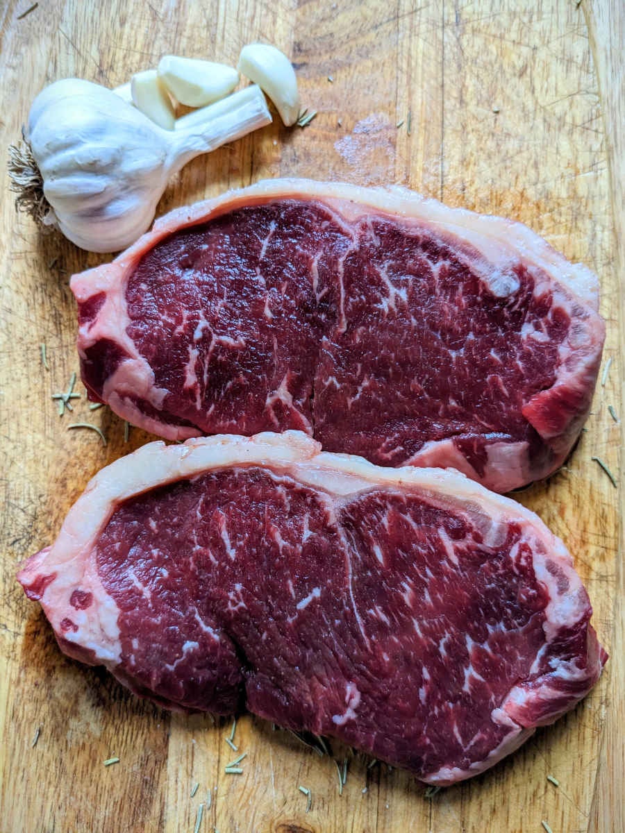 100% Grass-Fed Beef New York Strip Steak | Hays Family Farm