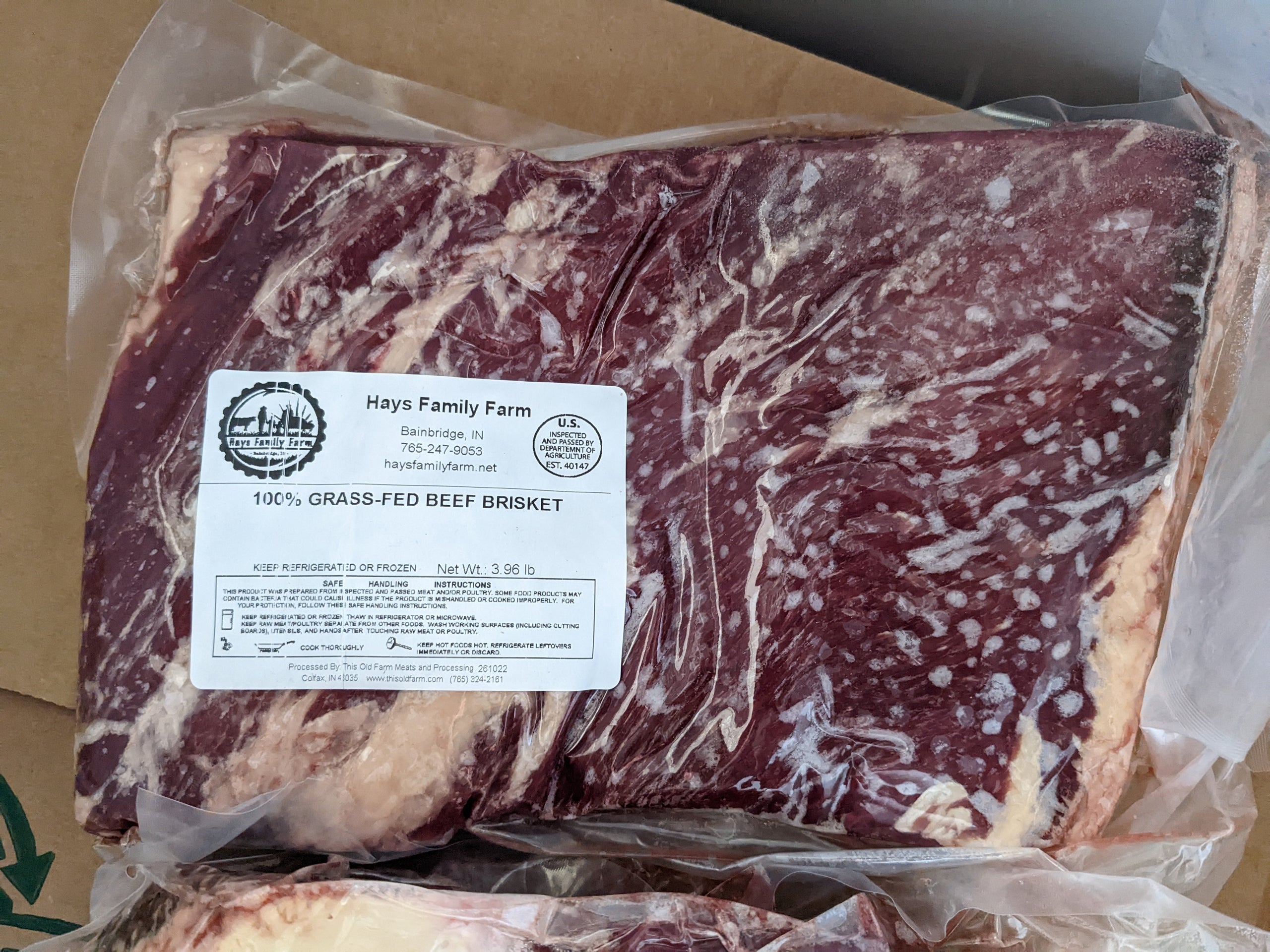 100% Grass-Fed Beef Brisket | Hays Family Farm
