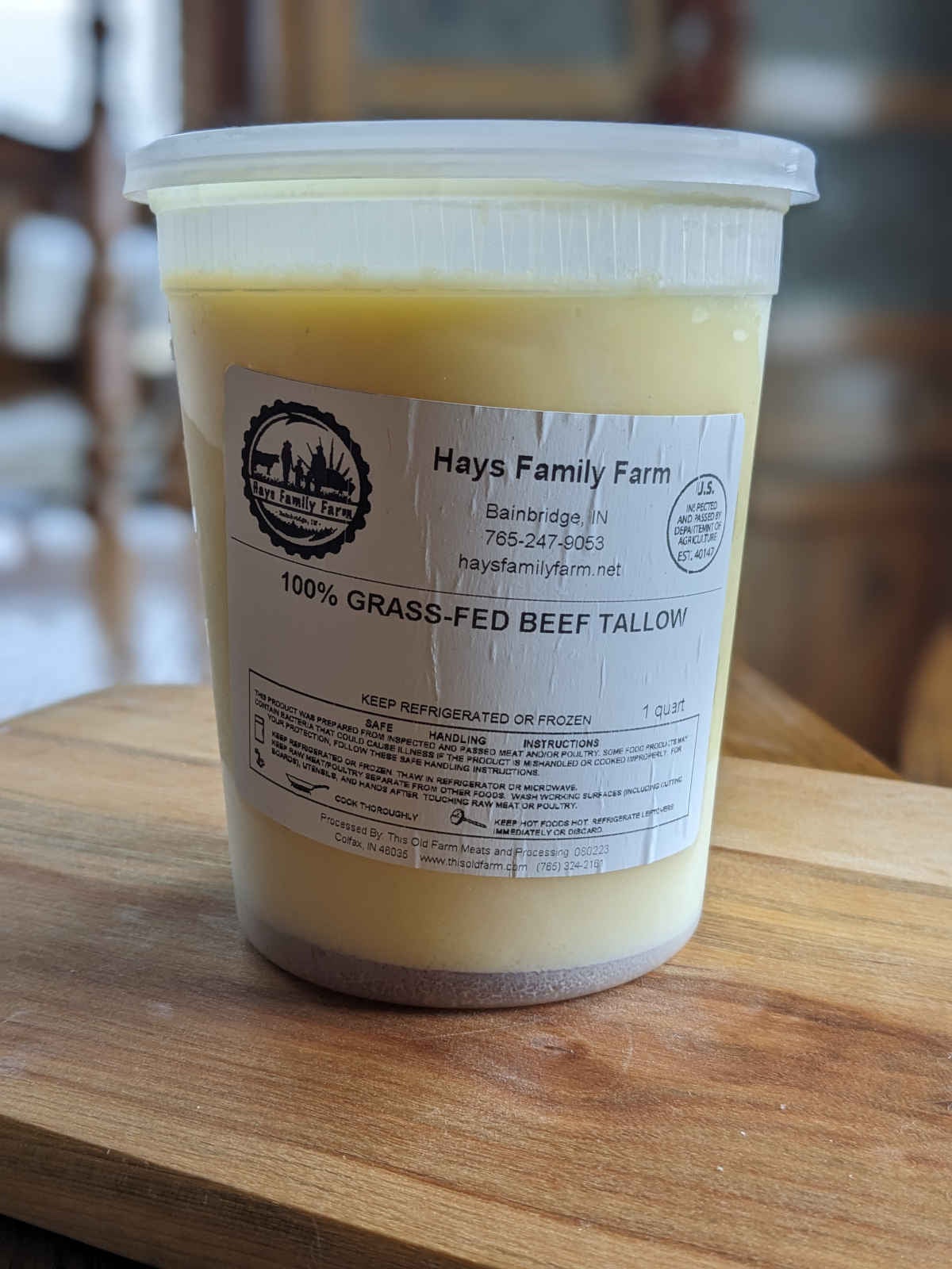 100% Grass Fed Beef Tallow | Hays Family Farm